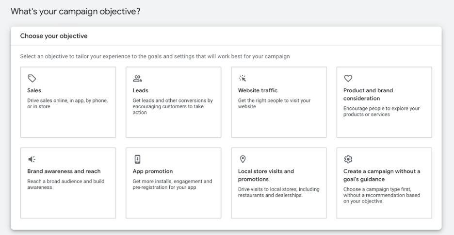 Understanding Google Ads’ Paid Ad Campaign Objectives Understanding Google Ads’ Paid Ad Campaign Objectives